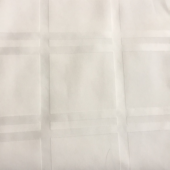 Dining | Square Table Cloth Cream Color Window Pane Design | Poshmark
